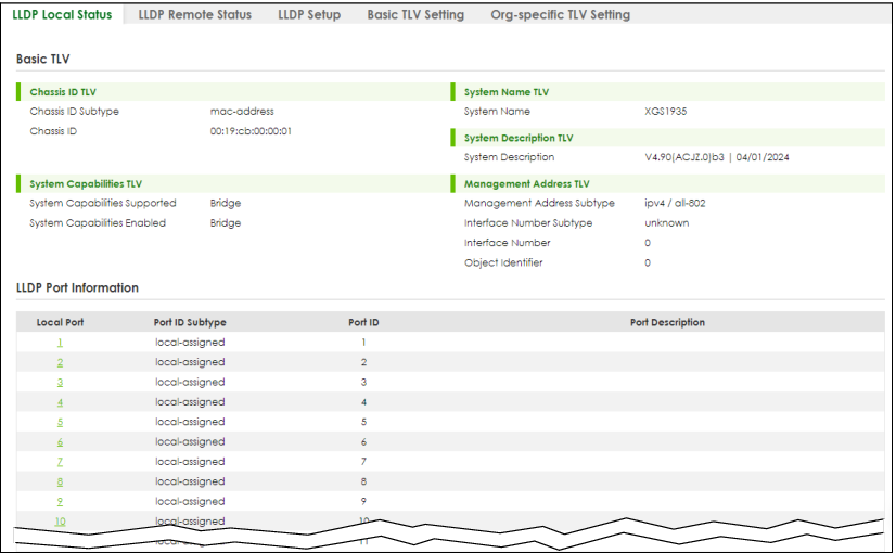 Link Layer Discovery Protocol (LLDP)