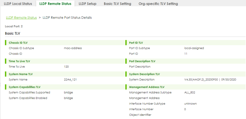 Link Layer Discovery Protocol (LLDP)
